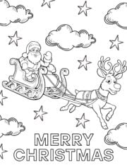 30 Free Printable Reindeer Coloring Pages for Kids - Prudent Penny Pincher