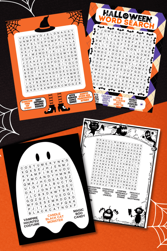 Free Halloween Word Search Printables - Prudent Penny Pincher