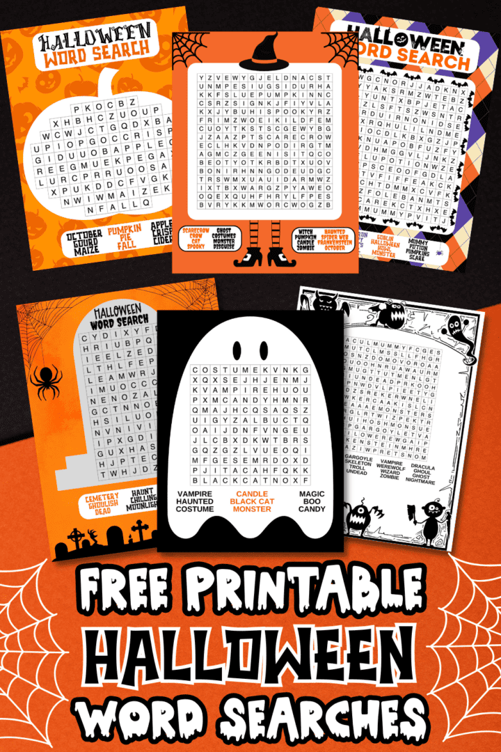 Free Halloween Word Search Printables - Prudent Penny Pincher