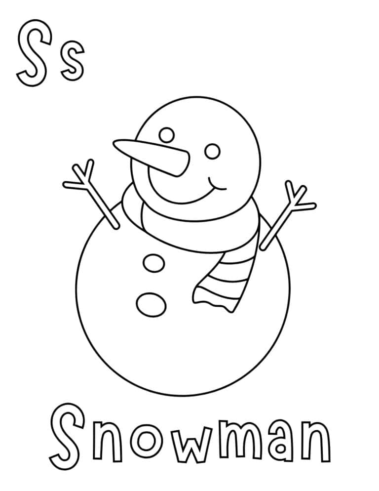 30 Free Printable Snowman Coloring Pages for Kids - Prudent Penny Pincher