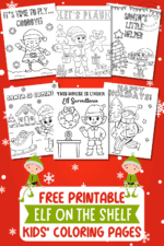 20 Free Christmas Elf Coloring Pages for Kids - Prudent Penny Pincher