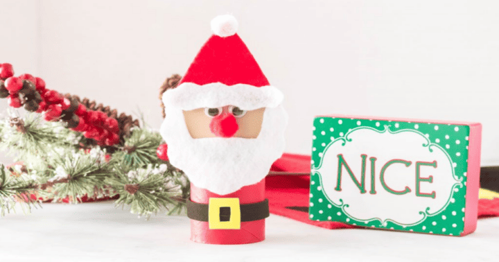20 Simple Santa Crafts for Kids - Prudent Penny Pincher