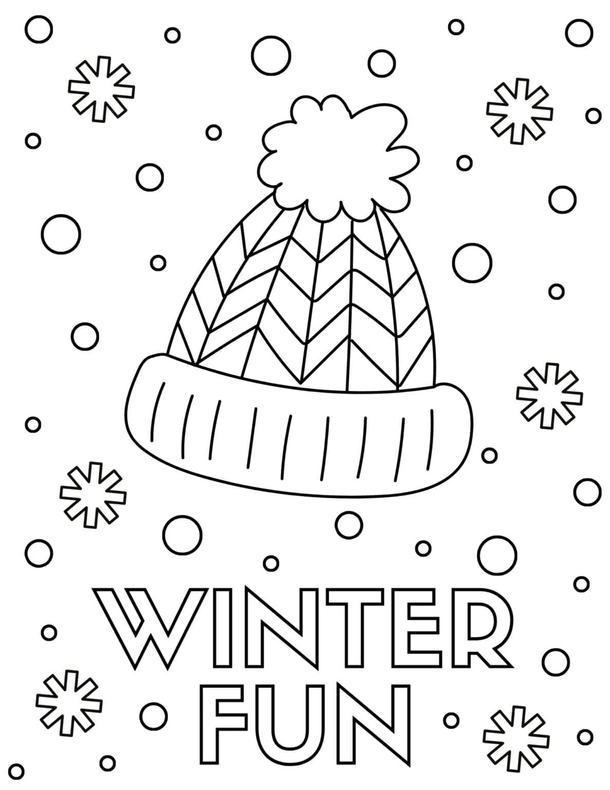 25 Free Winter Coloring Pages for Kids - Prudent Penny Pincher