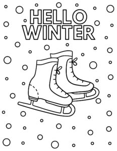 25 Free Winter Coloring Pages for Kids - Prudent Penny Pincher