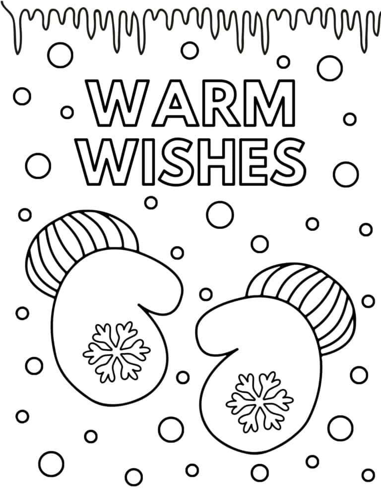 25 Free Winter Coloring Pages for Kids - Prudent Penny Pincher