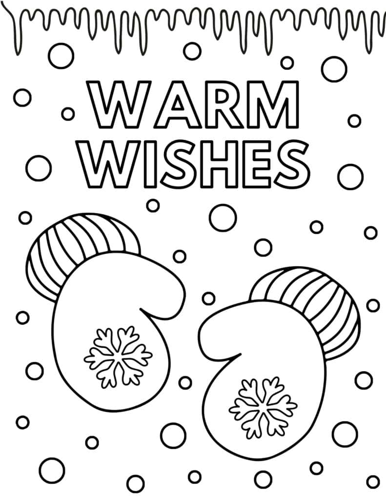 25 Free Winter Coloring Pages for Kids - Prudent Penny Pincher
