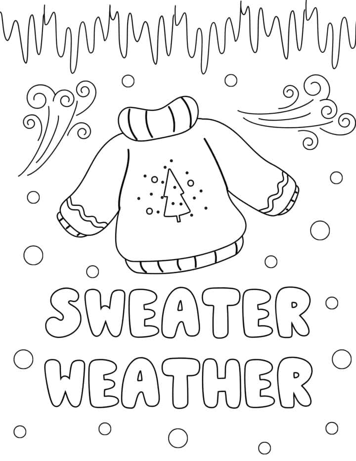 25 Free Winter Coloring Pages for Kids - Prudent Penny Pincher