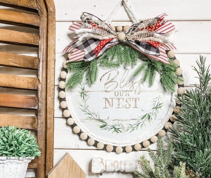 20 DIY Dollar Store Christmas Wreaths - Prudent Penny Pincher