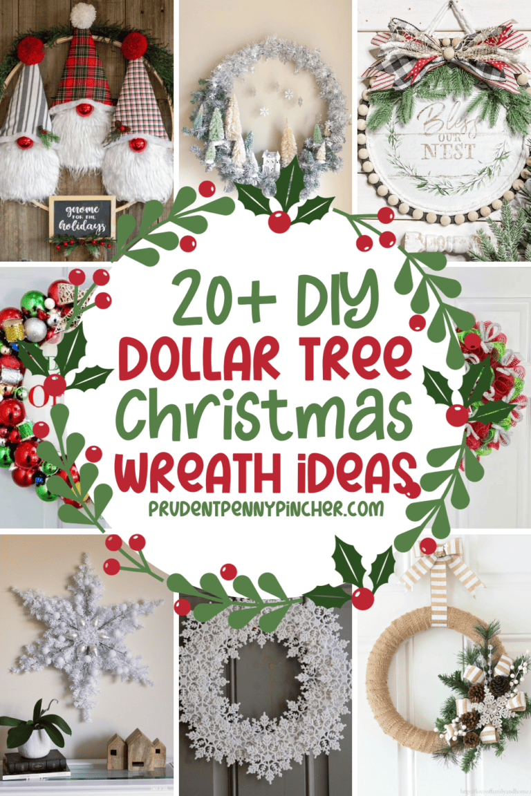 20 DIY Dollar Store Christmas Wreaths Prudent Penny Pincher
