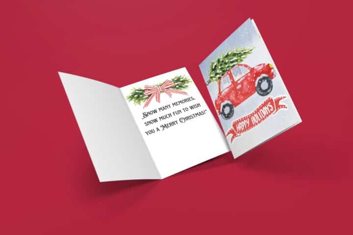 20 Free Christmas Printable Cards - Prudent Penny Pincher