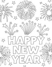 20 Free Printable New Year Coloring Pages for 2025 - Prudent Penny Pincher