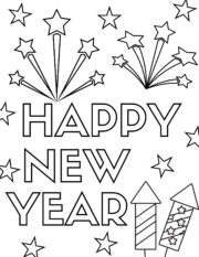 20 Free Printable New Year Coloring Pages for 2025 - Prudent Penny Pincher