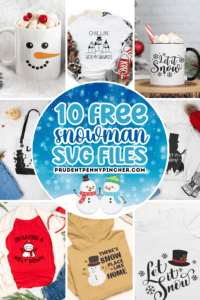 10 Free Snowman SVG Files - Prudent Penny Pincher