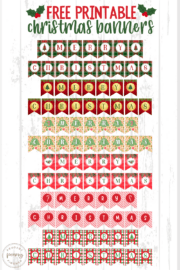 Free Merry Christmas Banner Printables - Prudent Penny Pincher