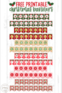 Free Merry Christmas Banner Printables - Prudent Penny Pincher