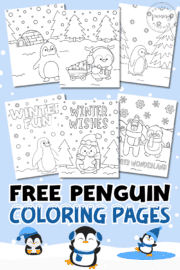 15 Free Penguin Coloring Pages for Kids - Prudent Penny Pincher