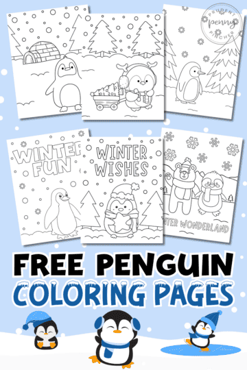 15 Free Penguin Coloring Pages for Kids - Prudent Penny Pincher