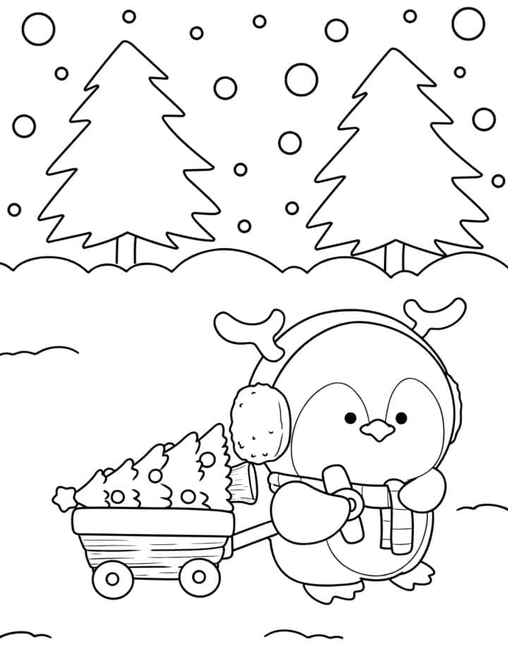 15 Free Penguin Coloring Pages for Kids - Prudent Penny Pincher