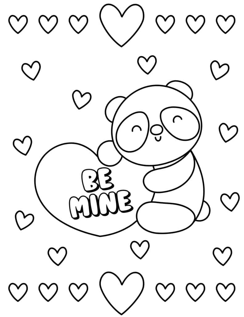50 Free Valentine Coloring Pages for Kids - Prudent Penny Pincher