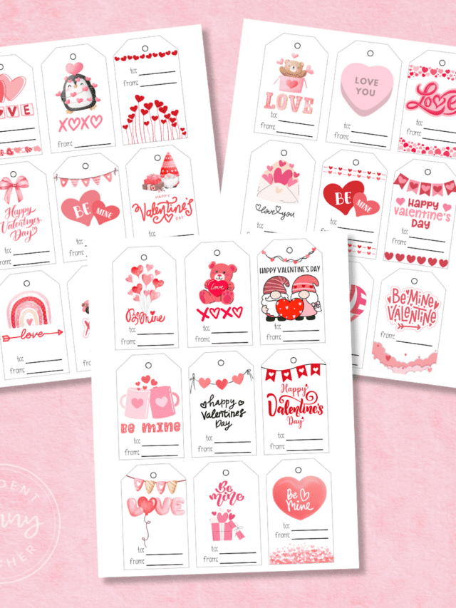 10 Free Printable Valentine Cards for Kids - Prudent Penny Pincher