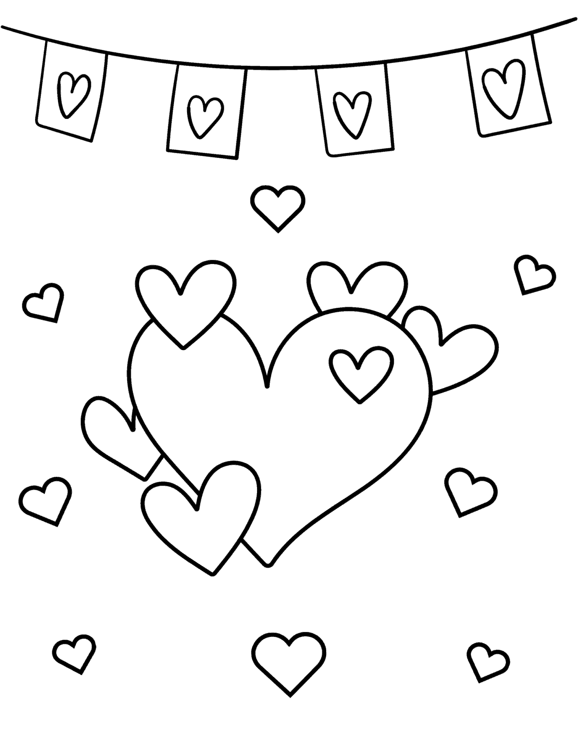 25 Free Heart Coloring Pages for Kids - Prudent Penny Pincher