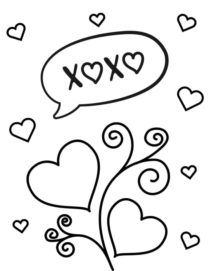 25 Free Heart Coloring Pages for Kids - Prudent Penny Pincher