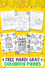 Free Printable Mardi Gras Coloring Pages for Kids - Prudent Penny Pincher