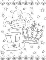 Free Printable Mardi Gras Coloring Pages for Kids - Prudent Penny Pincher