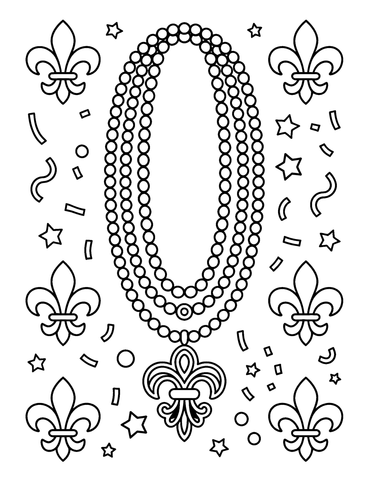 Free Printable Mardi Gras Coloring Pages for Kids - Prudent Penny Pincher