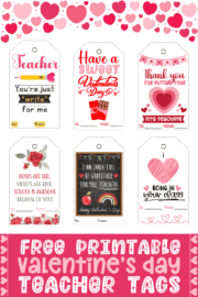 Free Printable Teacher Valentine Tags - Prudent Penny Pincher