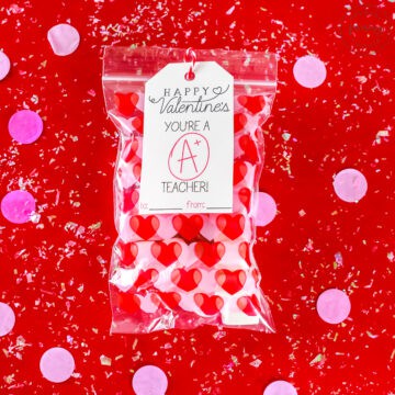 Free Printable Teacher Valentine Tags - Prudent Penny Pincher