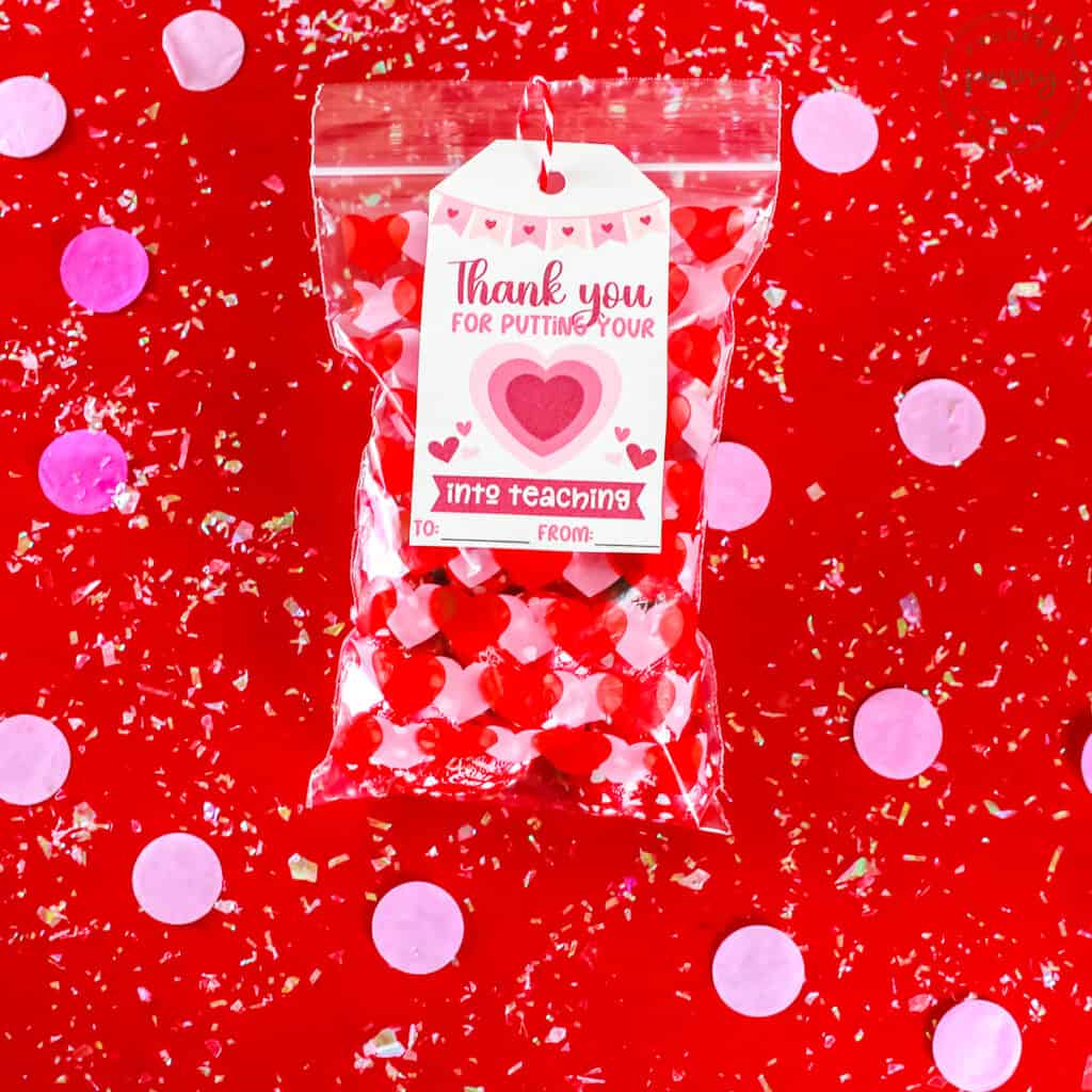 Free Printable Teacher Valentine Tags - Prudent Penny Pincher