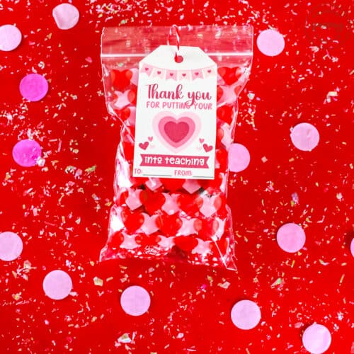 Free Printable Teacher Valentine Tags - Prudent Penny Pincher