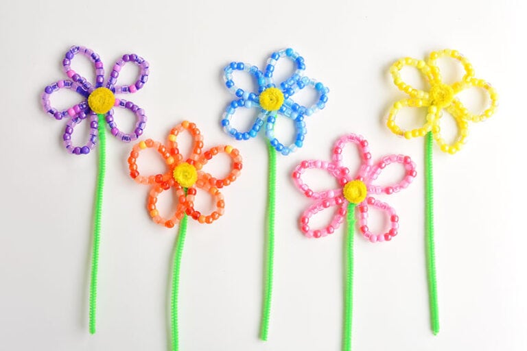 25 Easy Flower Crafts for Kids - Prudent Penny Pincher