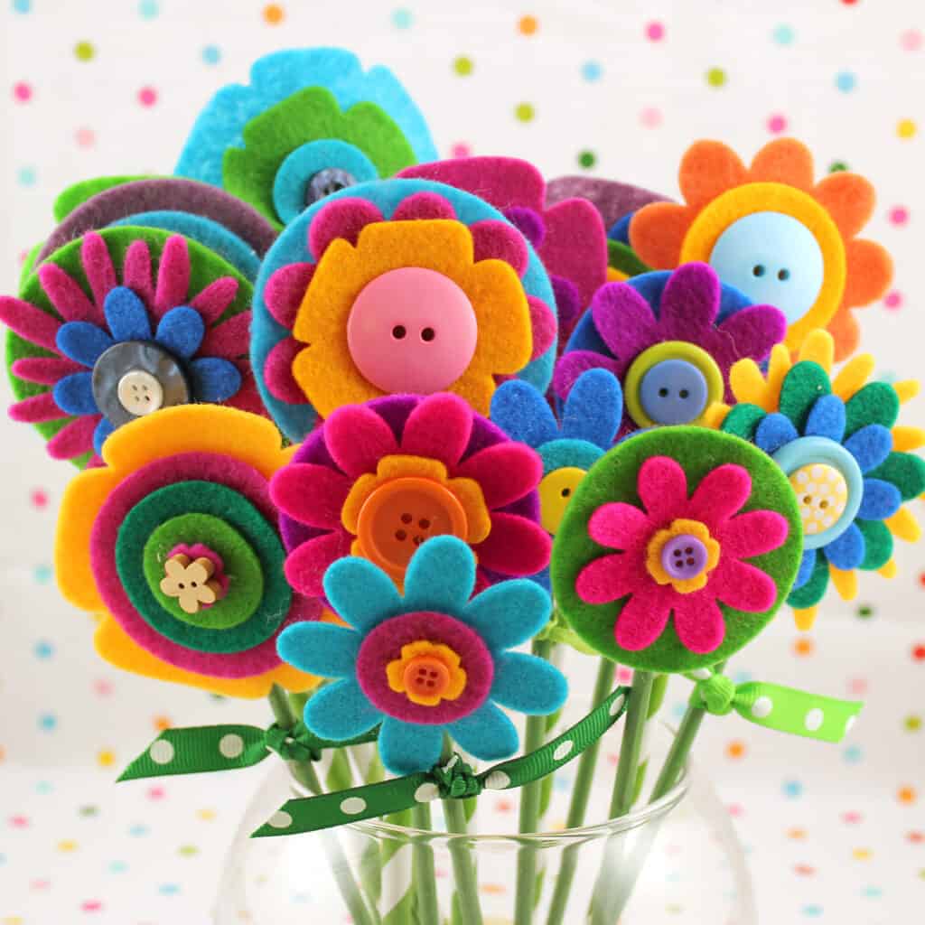 25 Easy Flower Crafts for Kids - Prudent Penny Pincher