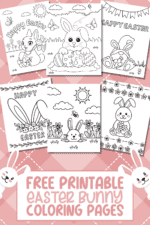 Free Easter Bunny Coloring Pages for Kids - Prudent Penny Pincher