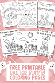 Free Easter Bunny Coloring Pages for Kids - Prudent Penny Pincher
