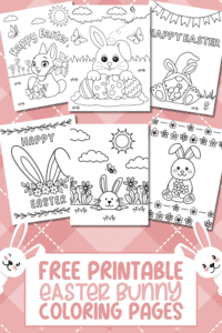 Free Easter Bunny Coloring Pages for Kids - Prudent Penny Pincher