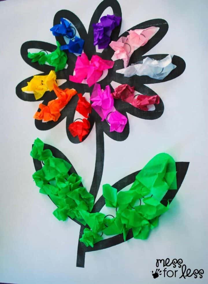 25 Easy Flower Crafts for Kids - Prudent Penny Pincher