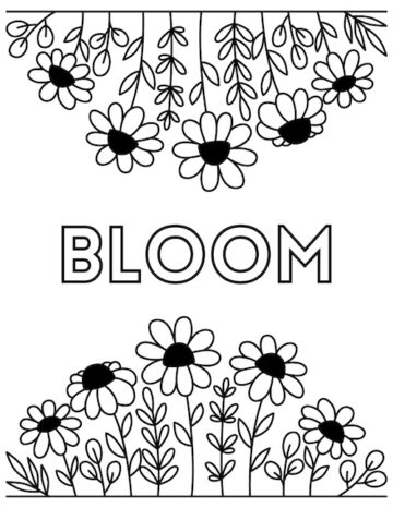 30 Free Printable Flower Coloring Pages for Kids - Prudent Penny Pincher