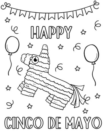 Free Printable Cinco De Mayo Coloring Pages - Prudent Penny Pincher