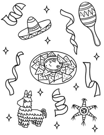 Free Printable Cinco De Mayo Coloring Pages - Prudent Penny Pincher