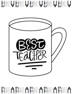 Free Printable Teacher Appreciation Coloring Pages for Kids - Prudent ...