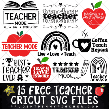 15 Free Teacher SVG Files - Prudent Penny Pincher