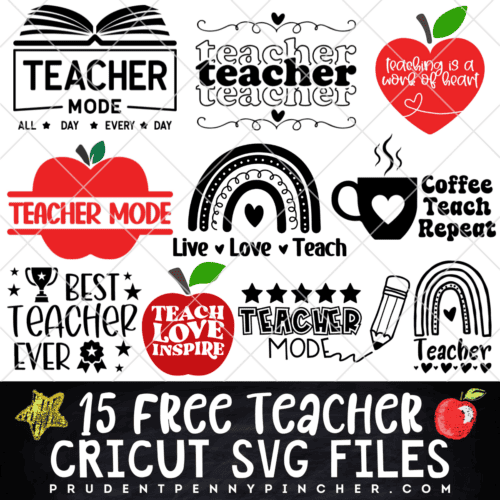15 Free Teacher SVG Files - Prudent Penny Pincher