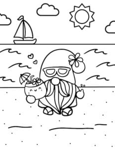 15 Free Printable Beach Coloring Pages for Kids - Prudent Penny Pincher