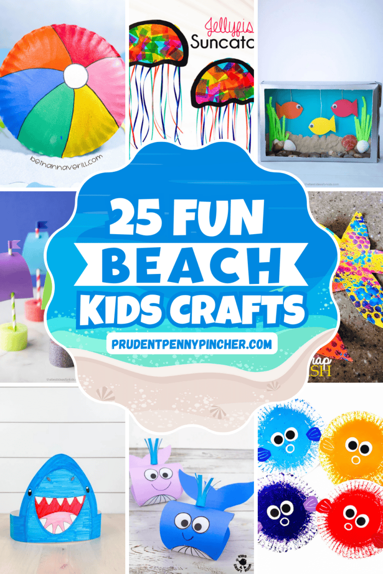 25 Fun and Easy Beach Crafts for Kids - Prudent Penny Pincher