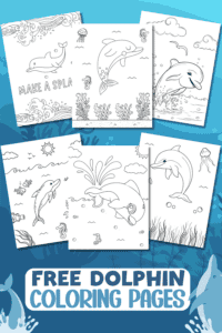 Free Printable Dolphin Coloring Pages for Kids - Prudent Penny Pincher