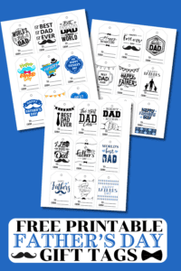 Free Printable Father's Day Gift Tags - Prudent Penny Pincher