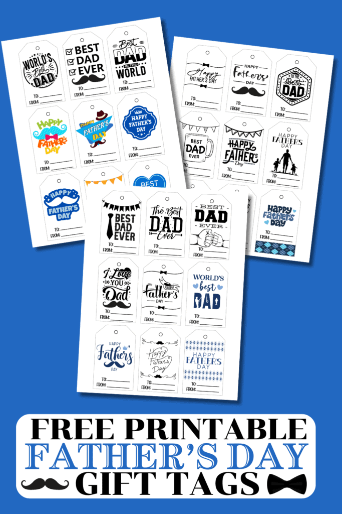 Free Printable Father's Day Gift Tags - Prudent Penny Pincher